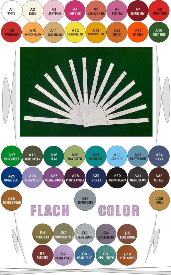 Two layers feather fan Metal aluminum staves Set of 14 & Hardware Asse ...