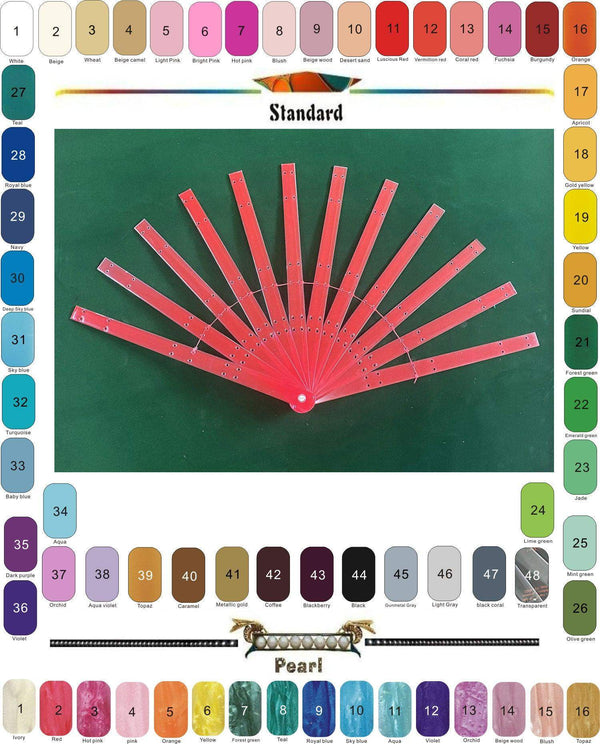 Set of 12 triple layers fan acrylic staves & Hardware Assembly Kit ...