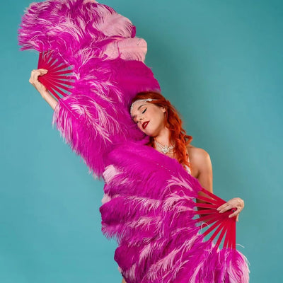 Burlesque Feather Fans for Sale Professional Ostrich Fans | Viva Feathers